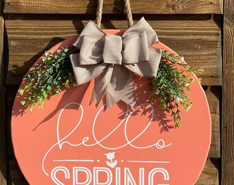 Spring Door Hanger - Etsy
