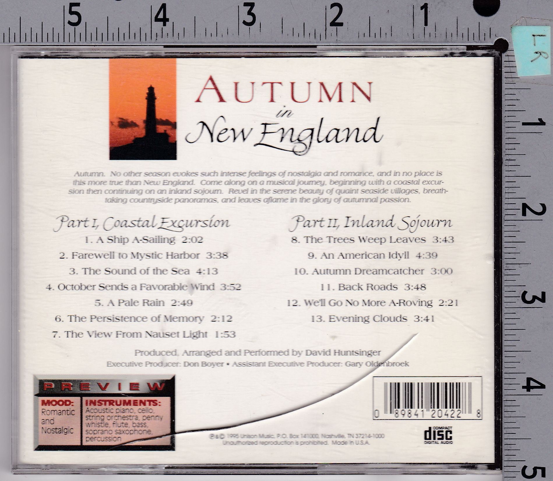 Vintage CD: Autumn in New England, David Huntsinger - Etsy