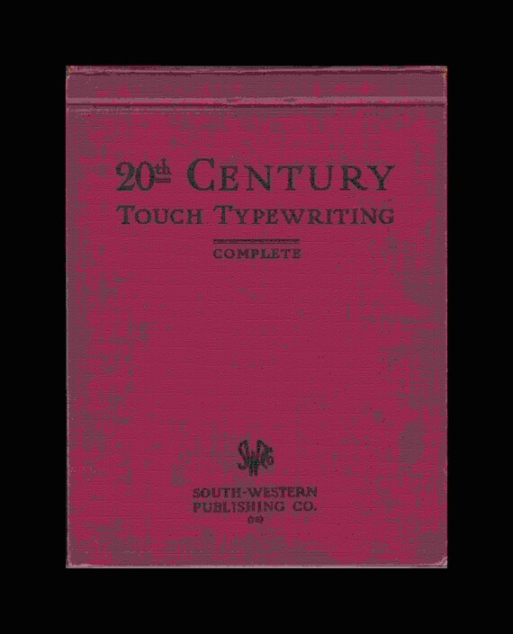 20th Century Touch Typewriting Complete typing Manual by - Etsy