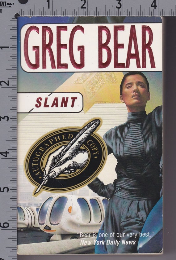 Signed Copy of Novel Slant by Greg Bear Paperback | Etsy