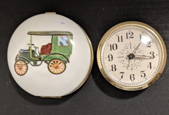 Vintage Westclox Wind up Travel Alarm Clock With Clam Shell | Etsy