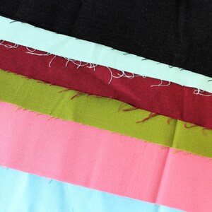 Scrap Fabric Bundle, 3 Pounds Solids, Mystery Grab Bag, Sewing Supplies ...