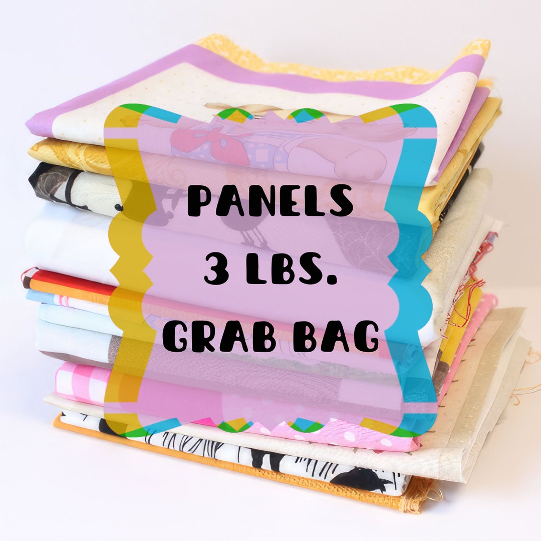 Applique Panels Fabric Scraps for Cutting, 3 Pound Bundle, Designer ...