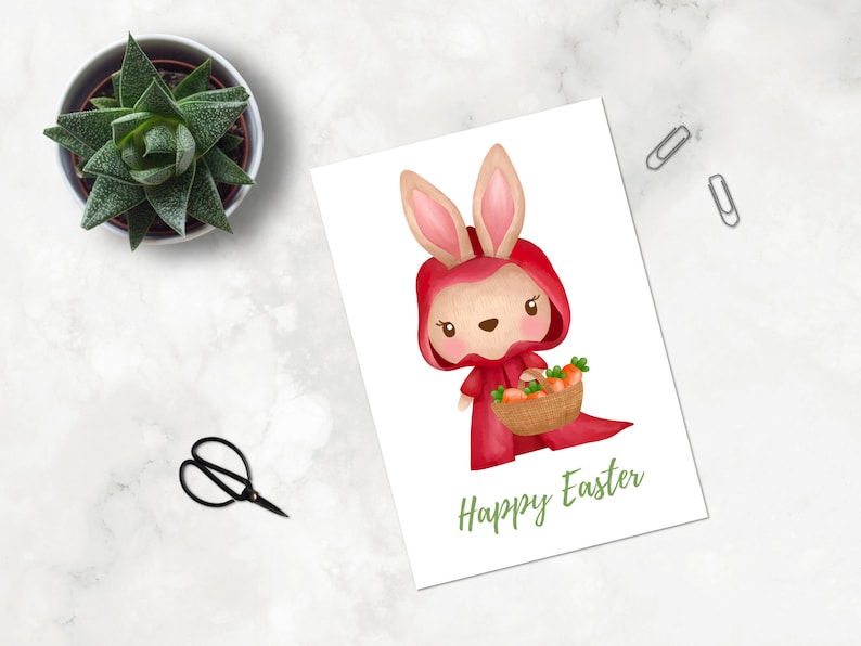 Bunny Village Watercolor Clipart: Easter Rabbit PNG (digital Download ...