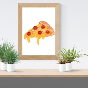 Fast Food Watercolor Digital Clipart PNG Download Junk Food Pizza Cheat ...