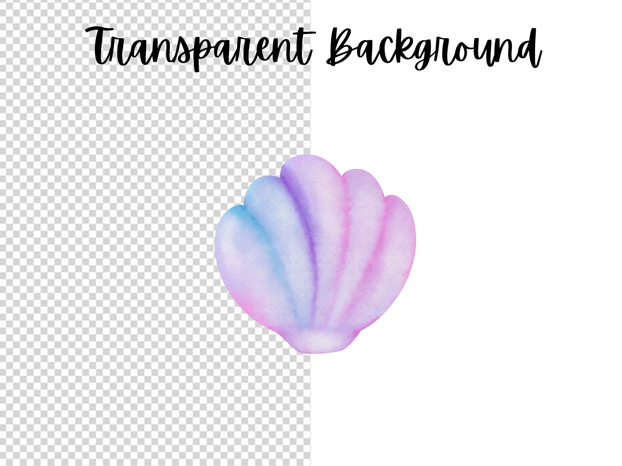 Mermaid Collection Watercolor Clipart PNG Digital Download - Etsy