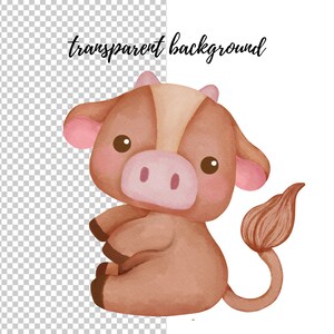 Farm Animals Watercolor Digital Clipart, Pet Farm, Baby Farm, Nursery ...