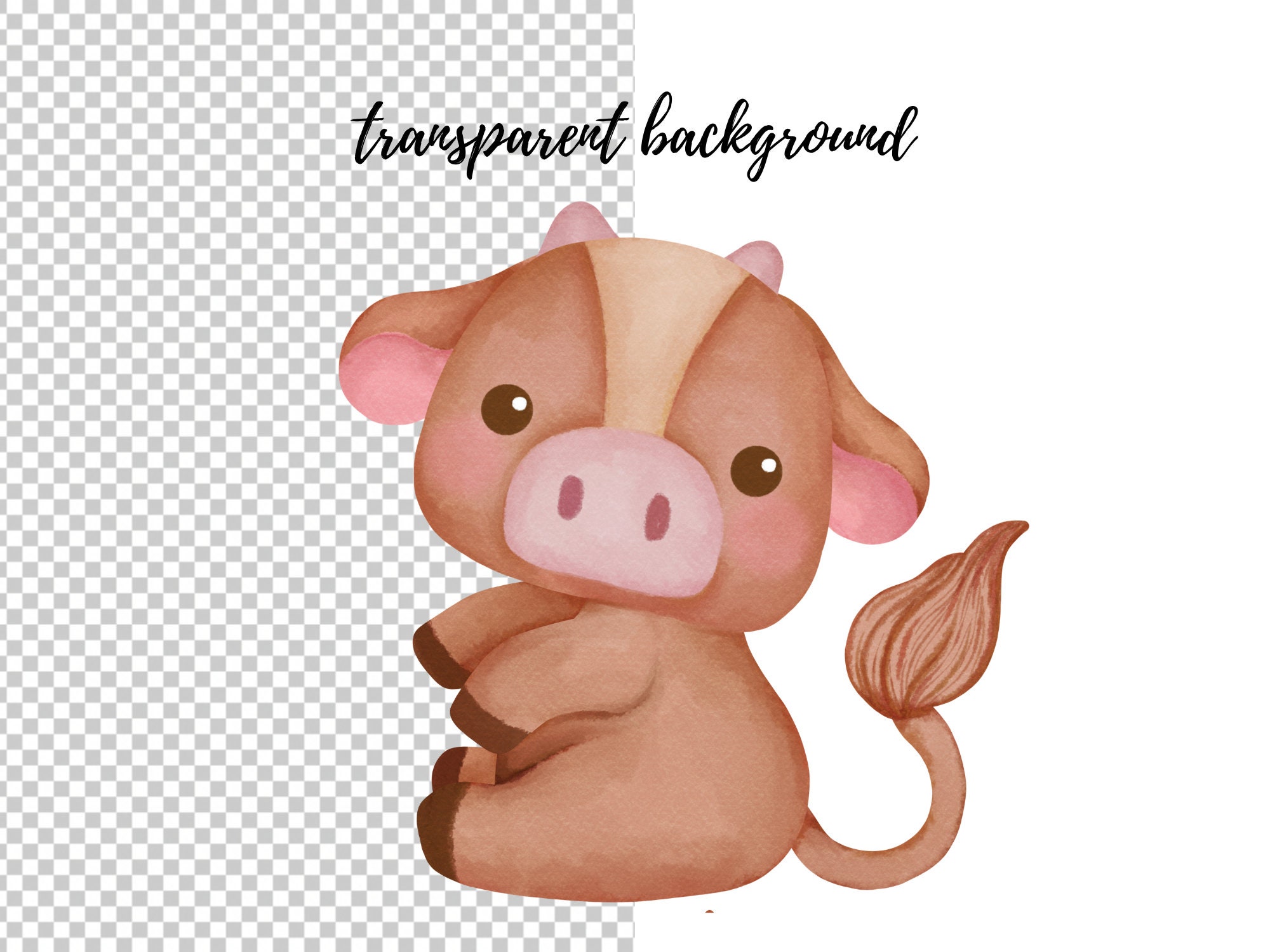 Farm Animals Watercolor Digital Clipart Pet Farm Baby Farm - Etsy