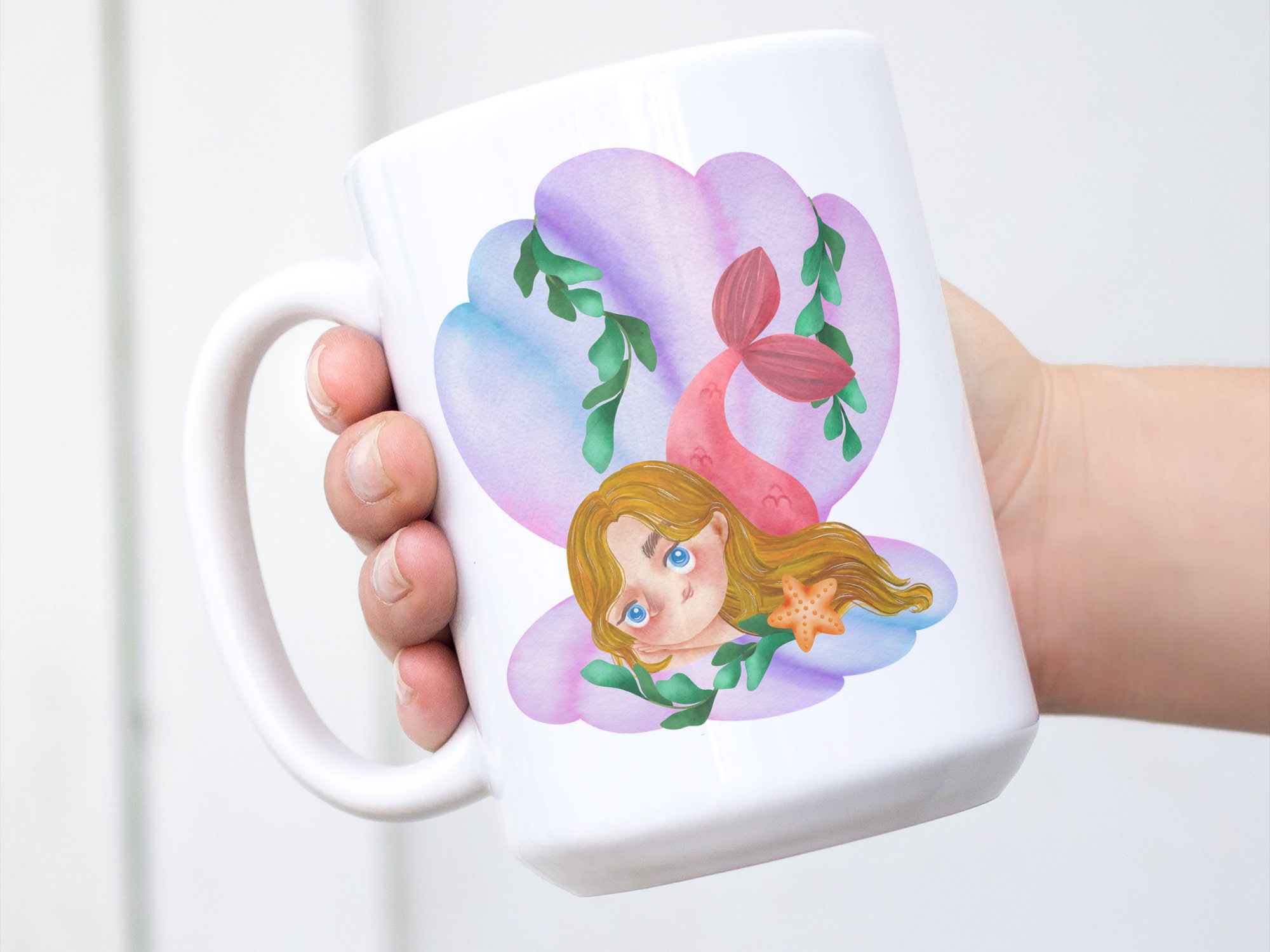 Mermaid Collection Watercolor Clipart PNG Digital Download - Etsy