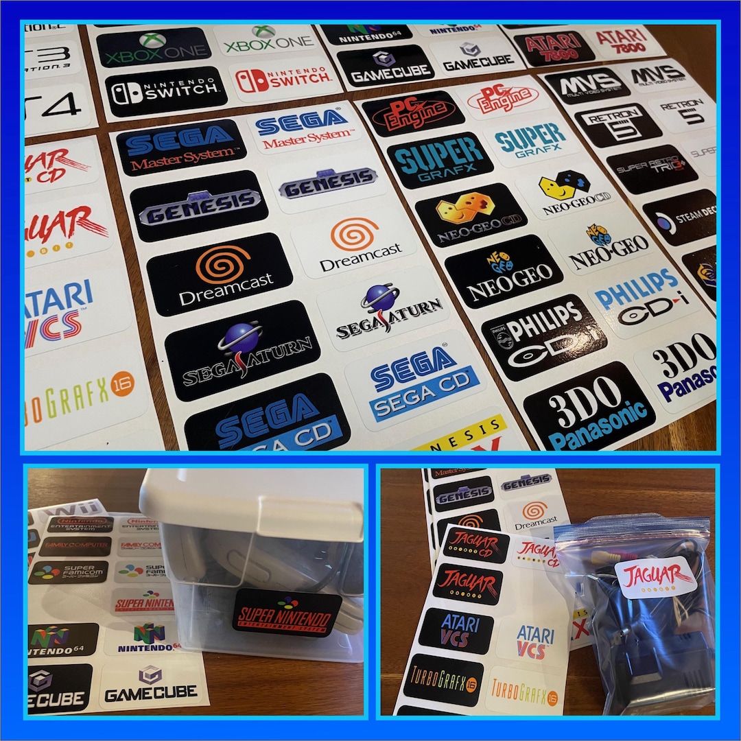 Video Game System/console Labels for Storage & Organization - Custom ...