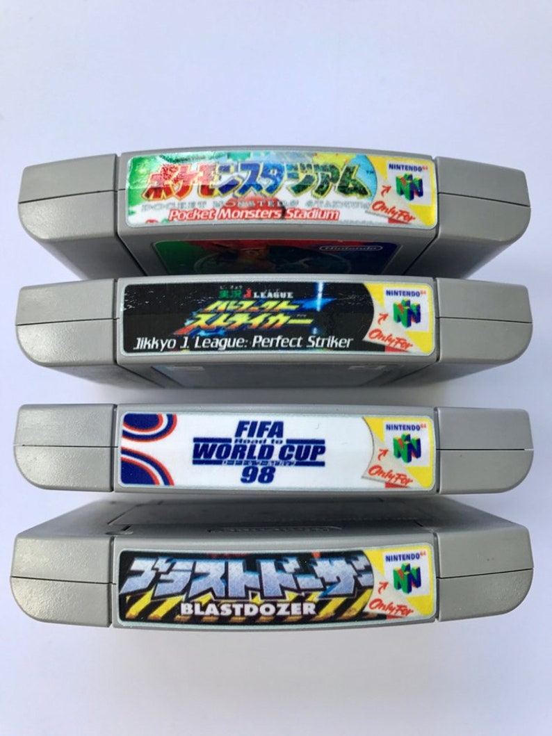 Japan Nintendo 64 N64 Sticker End Labels for All 196 Custom - Etsy