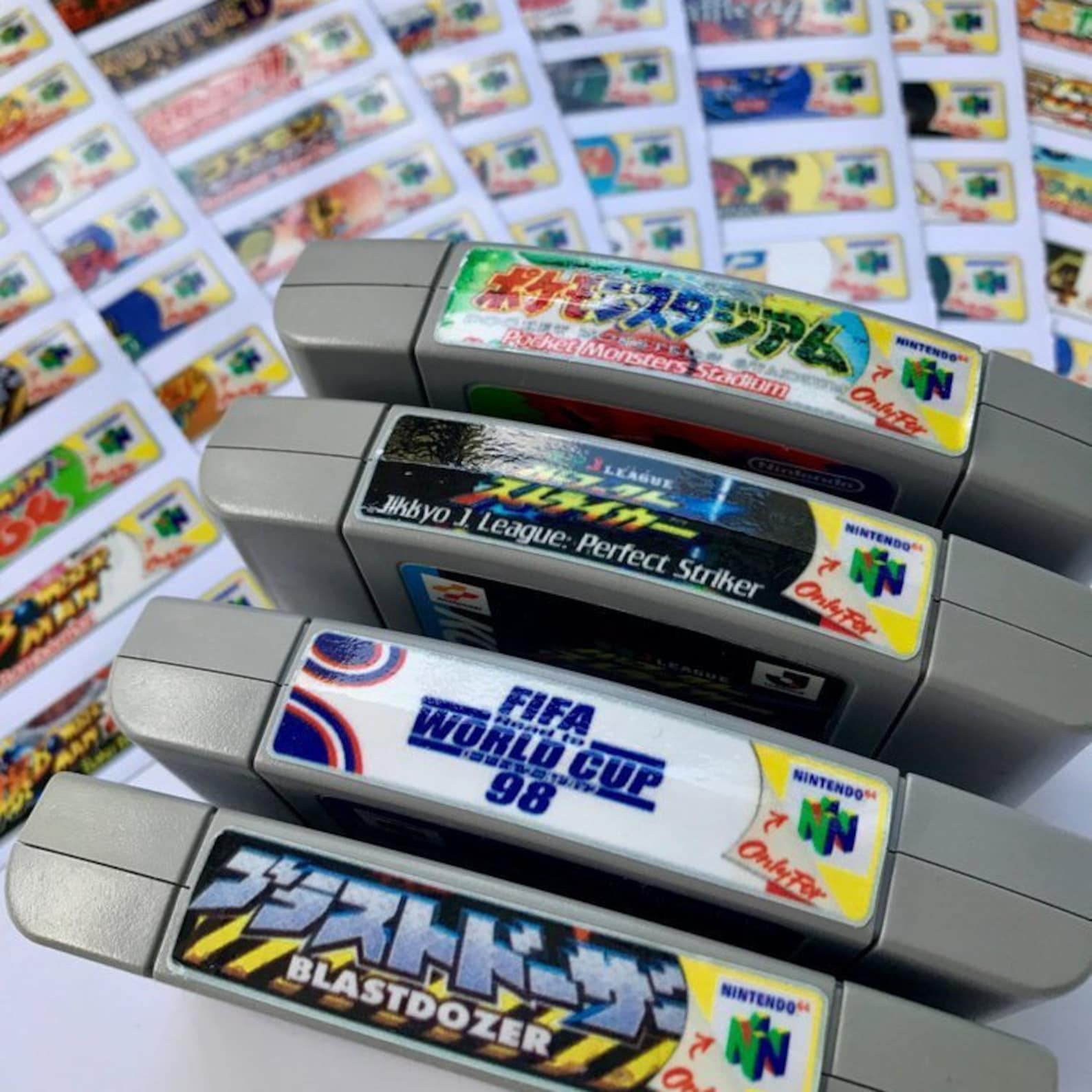 Japan Nintendo 64 N64 Sticker End Labels for All 196 Custom - Etsy