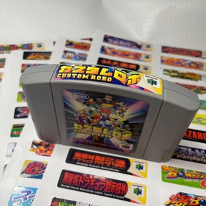 Japan Nintendo 64 N64 Sticker End Labels (for All 196 Custom Japan Game ...