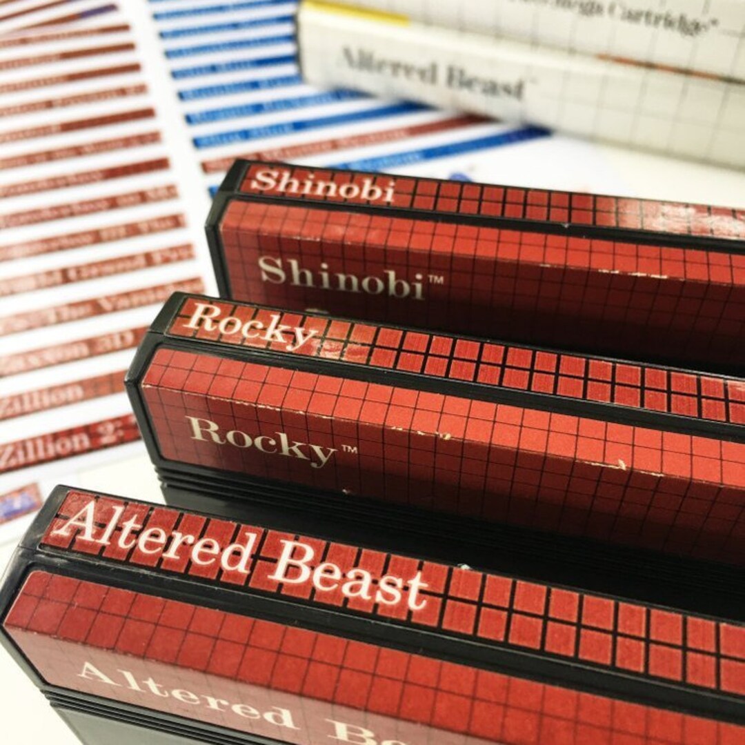 Sega Master System Sticker End Labels (for All 114 Custom Cartridge ...