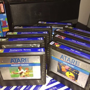 Atari 5200 Sticker End Labels (for All 154 Custom Game Stickers) + 62 ...