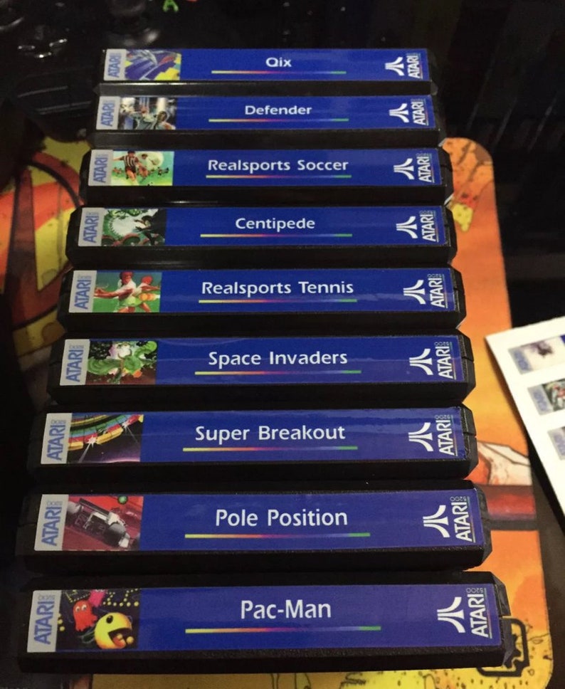 Atari 5200 Sticker End Labels (for All 154 Custom Game Stickers) + 62 ...