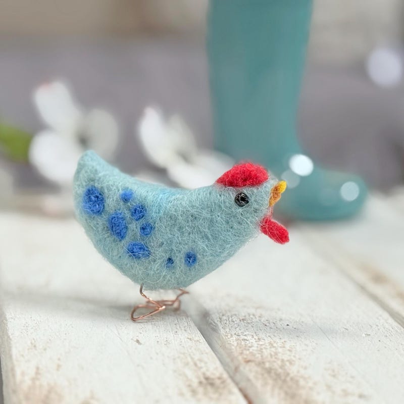 Needle Felt Chicken - Etsy
