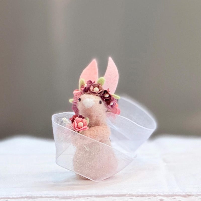 Needle Felted Rabbit - Etsy