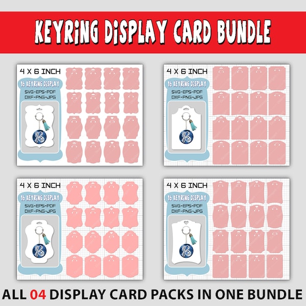 Epoxy Glitter Pen Display Card, SVG Glitter Pen Packaging, Epoxy ...