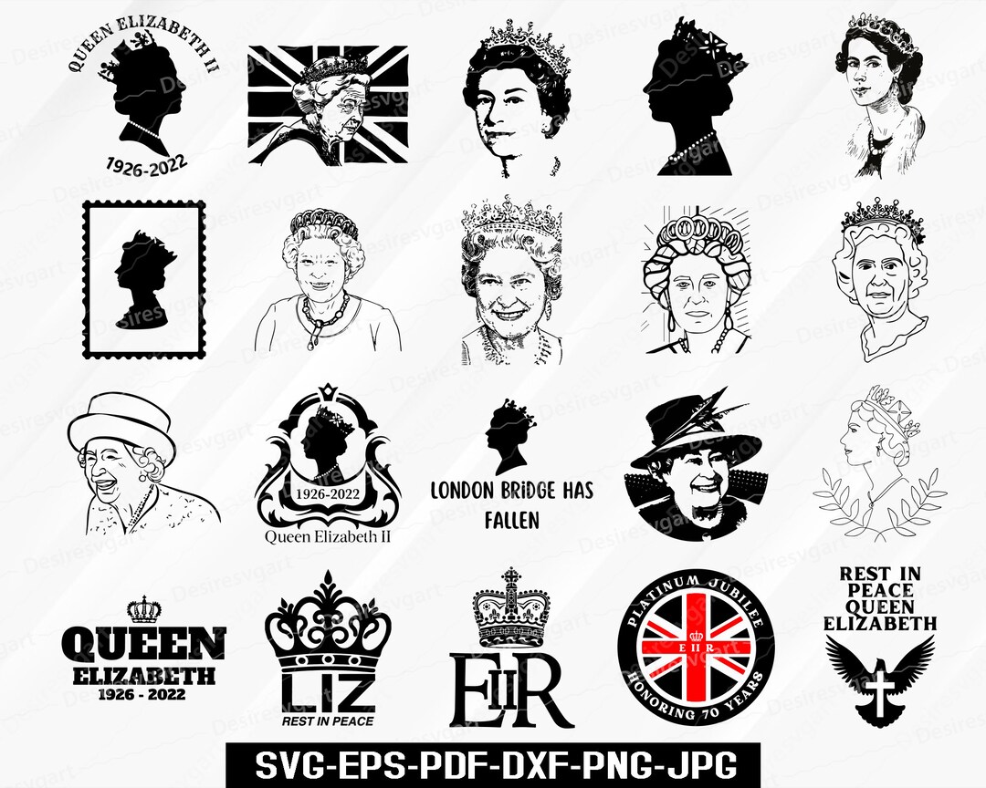 Queen Elizabeth II | London Bridge is Down | Queen Elizabeth Seal Svg ...