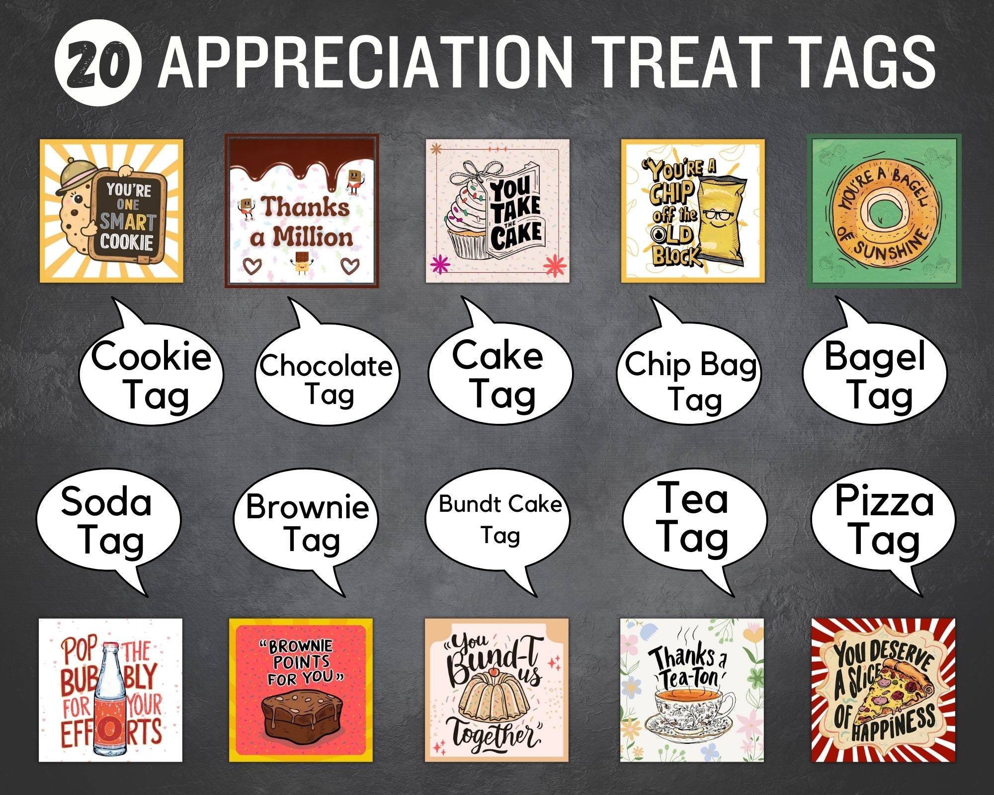 Employee Appreciation Sign, Printable Appreciation Sign, Coworker Gift ...