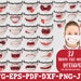 Kids Face Masks Svg Funny Face Mask Svg Cartoon Mouth Svg | Etsy