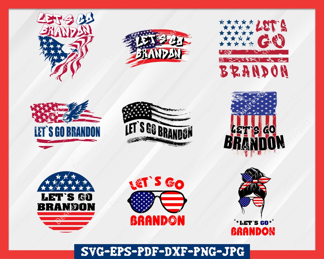 Let's Go Brandon Svg, Mpeach Biden 46, Let's Go Brandon PNG ...