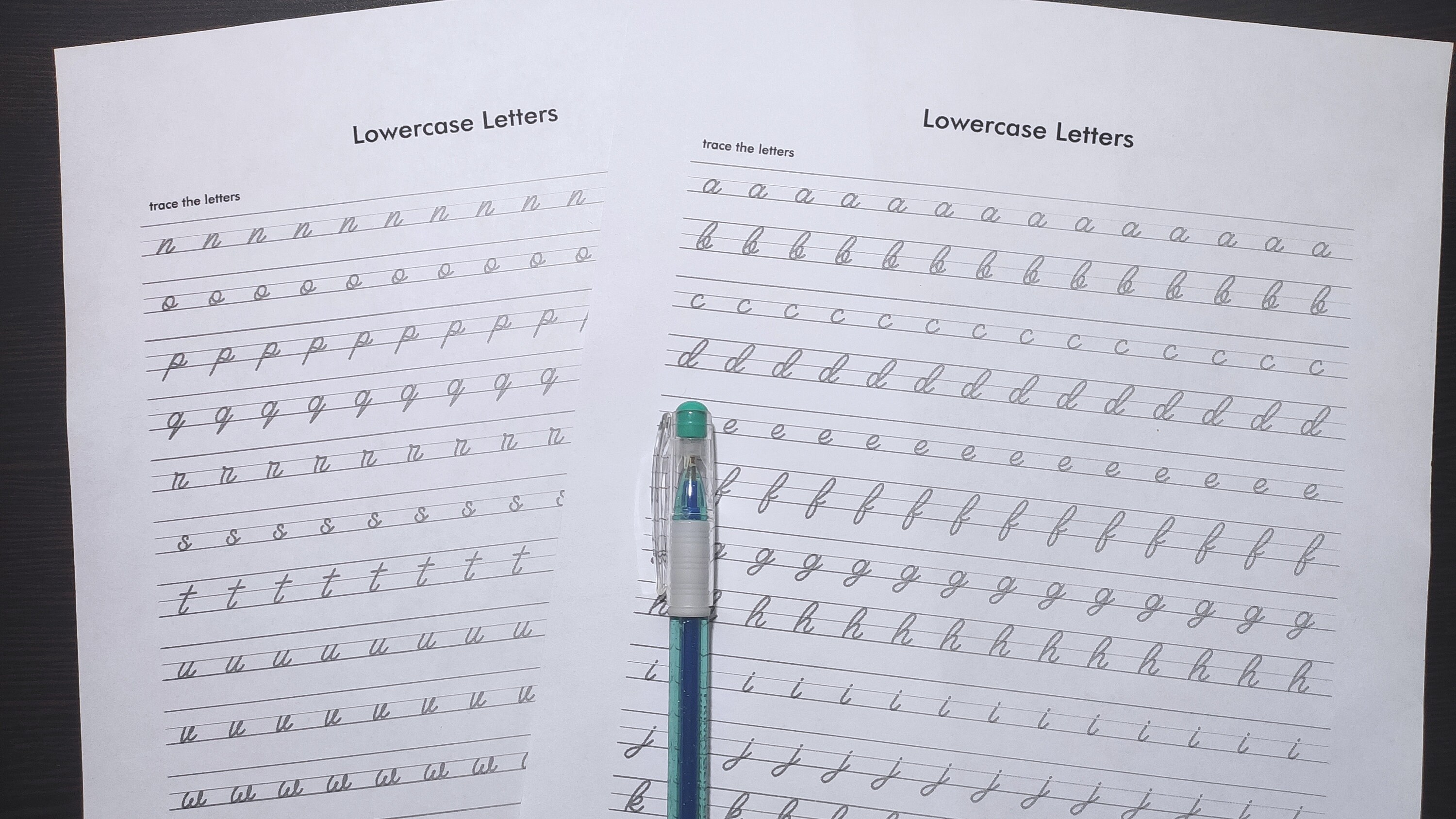 Printable Cursive Worksheets Handwriting Practice Worksheet | Etsy