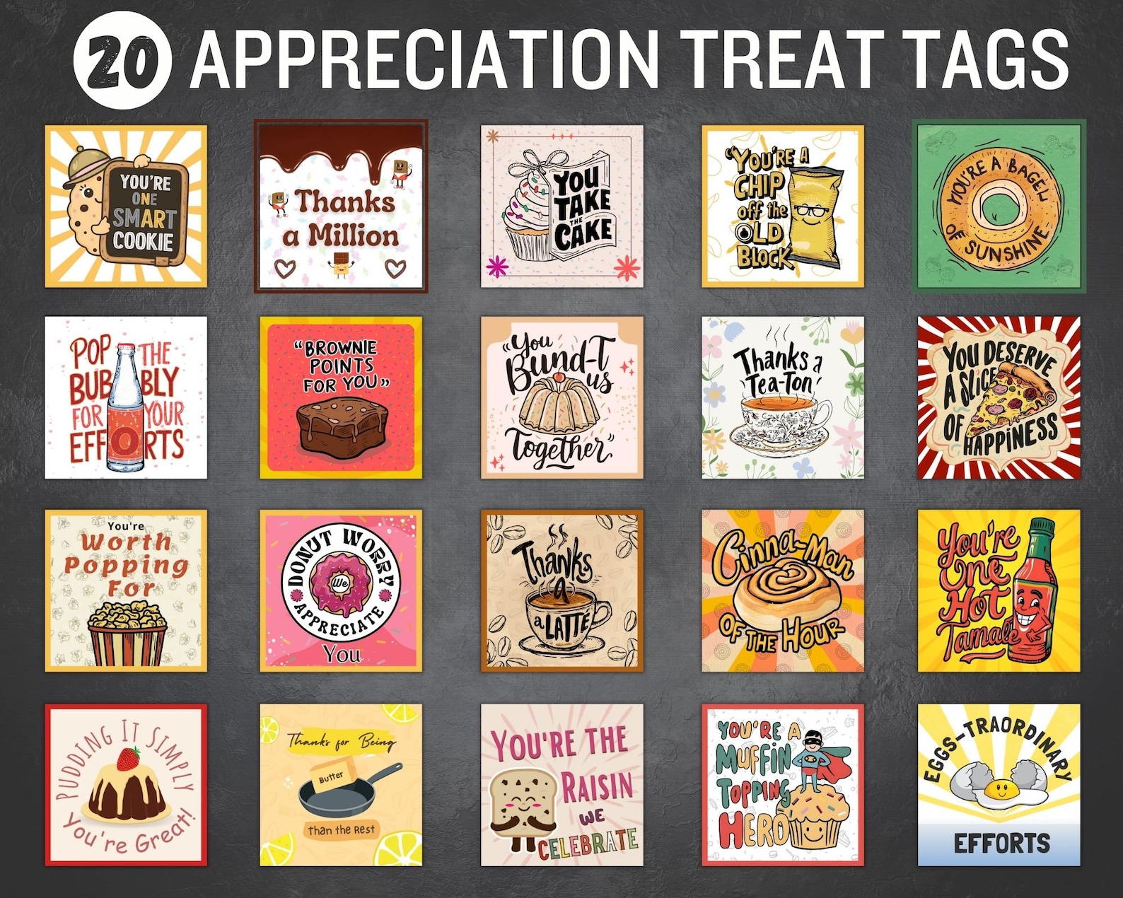 Employee Appreciation Sign, Printable Appreciation Sign, Coworker Gift ...