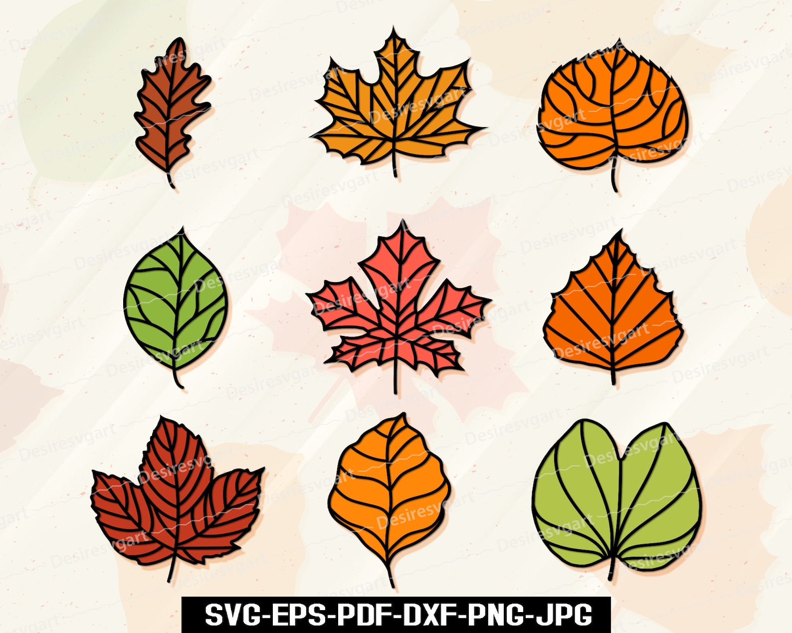 Fall Leaf Svg Autumn Leaf Svg Leaf Svg Layered Leaf Svg - Etsy