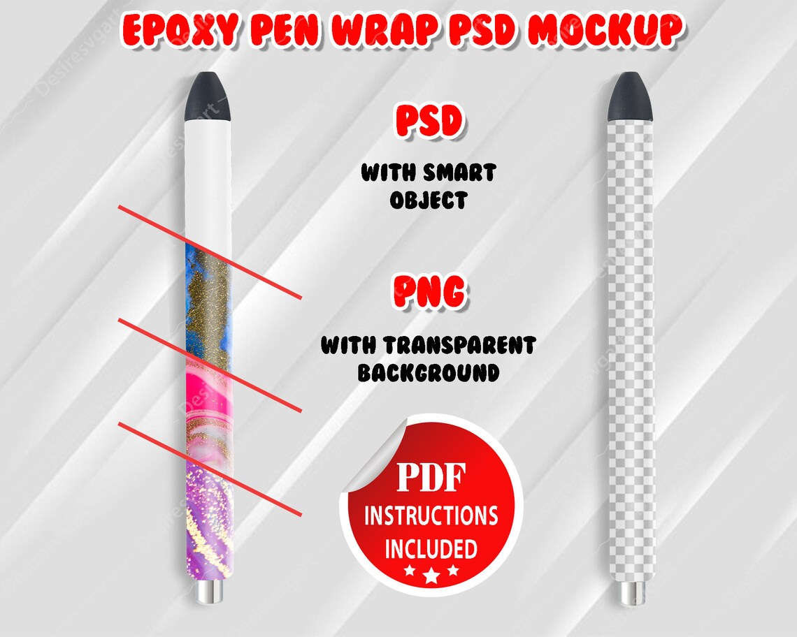 Vertical Epoxy Pen Wrap Mockup Ink Joy Mockup PNG - Etsy