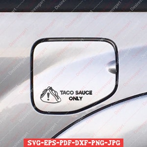 TACO SAUCE ONLY Decal Sticker Taco Bell Stickers Taco Bell Planner ...