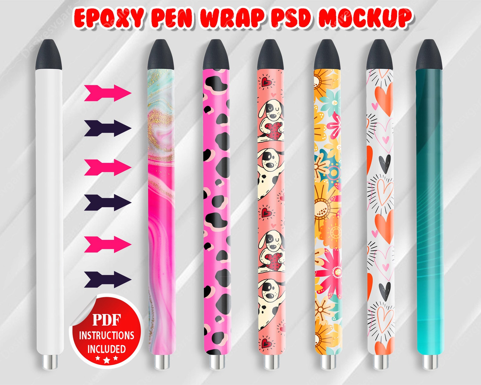 Vertical Epoxy Pen Wrap Mockup Ink Joy Mockup PNG - Etsy