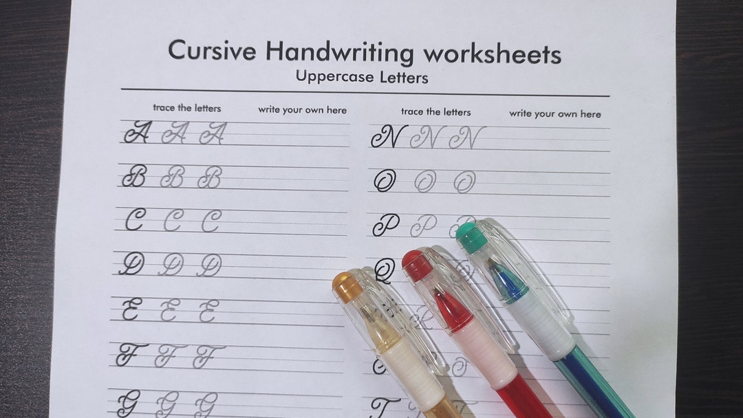 Printable Cursive Worksheets | Handwriting Practice Worksheet | Cute ...