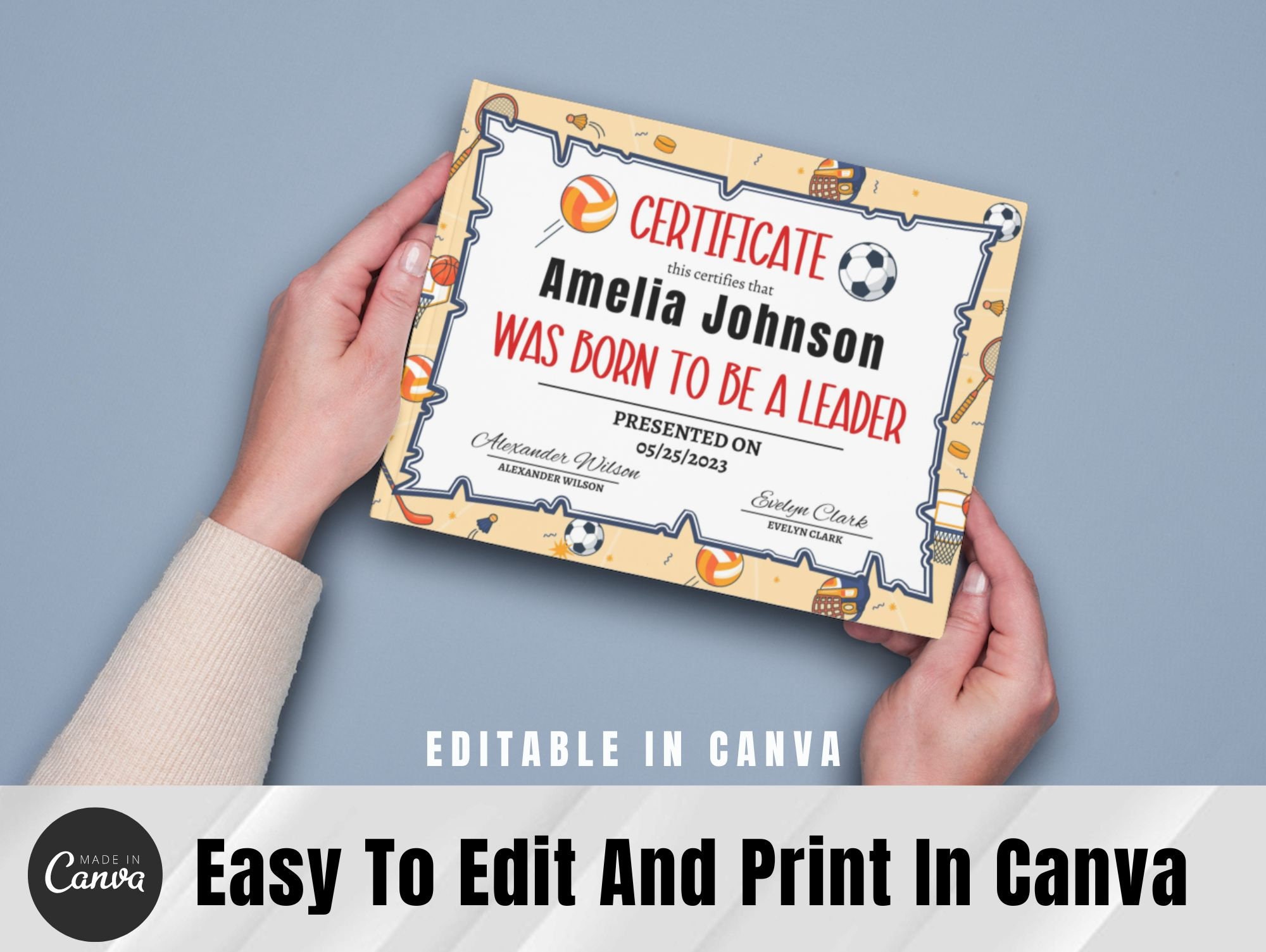Editable School Certificates in Canva, Elementary Classroom Award ...