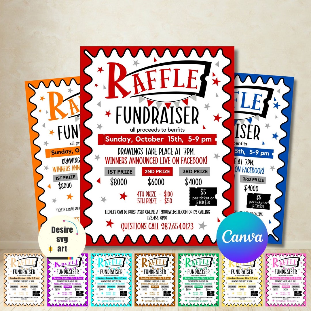 Editable Raffle Fundraiser Templates Flyer, Raffle Ticket Fundraiser ... Editable Raffle Fundraiser Templates Flyer, Raffle Ticket Fundraiser ...