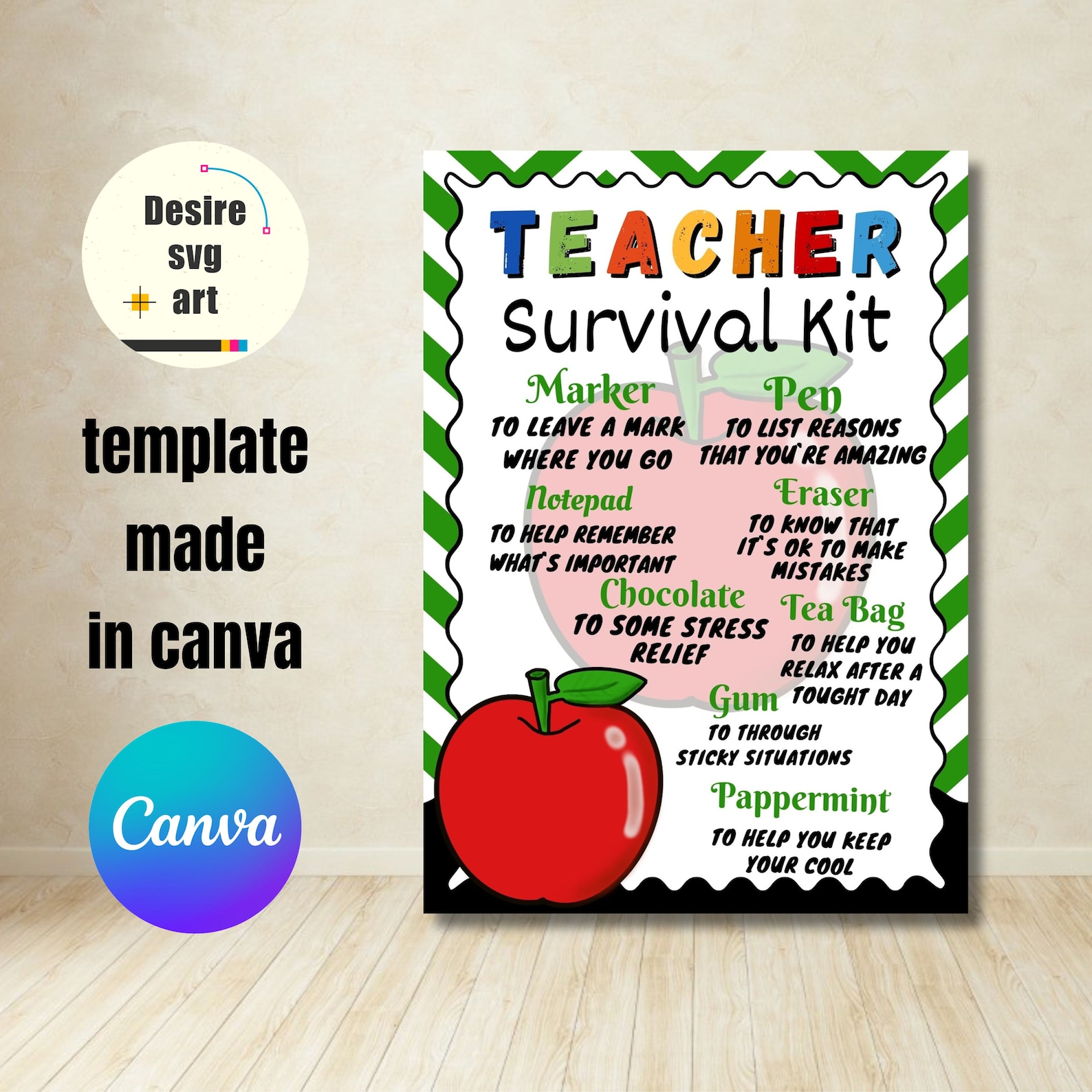 Empowering Educators: the Ultimate Teacher Survival Kit Printable Canva ...
