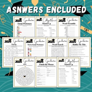 2024 Graduation Party Games | Class of 2024 Graduation Games | College ...