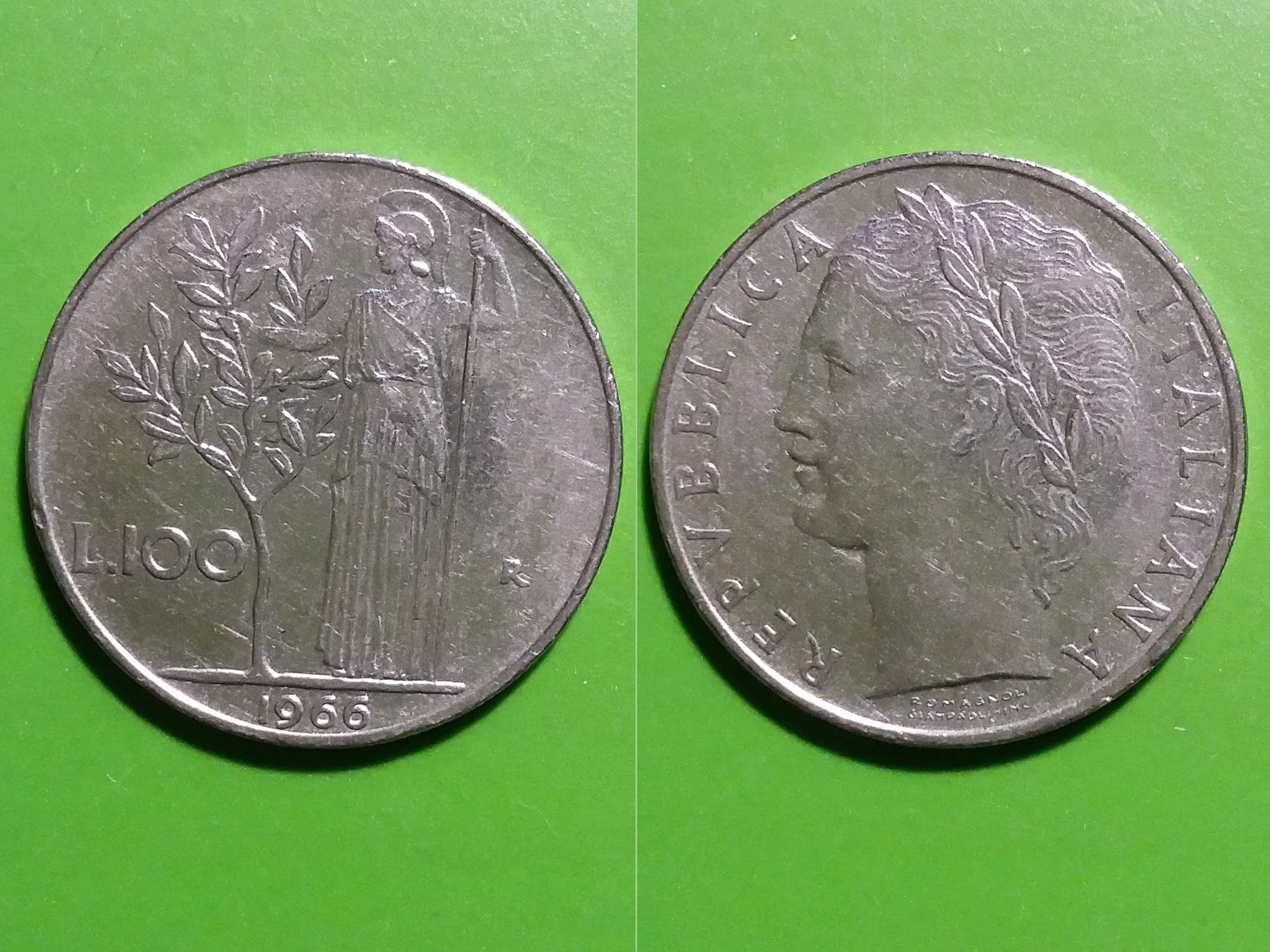 Italian 100 Lire, 1963, 1964, 1966, Vintage Coins From Italy ...