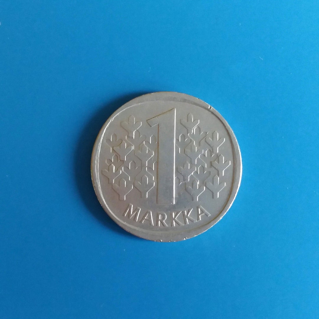 Finland 1 Markka, 1971, 1981, 1982, 1983, Finnish Mark, Vintage Coins ...
