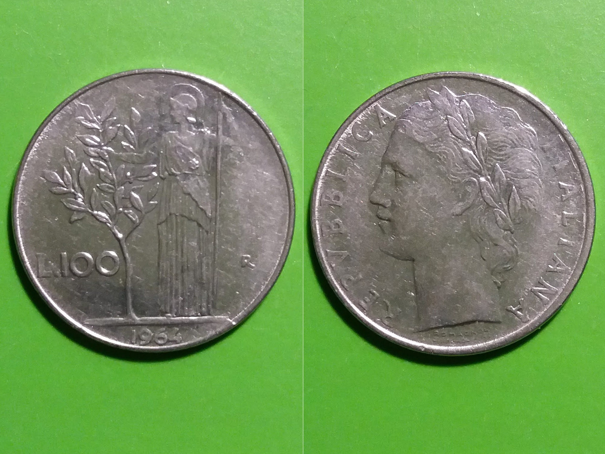 Italian 100 Lire, 1963, 1964, 1966, Vintage Coins From Italy ...