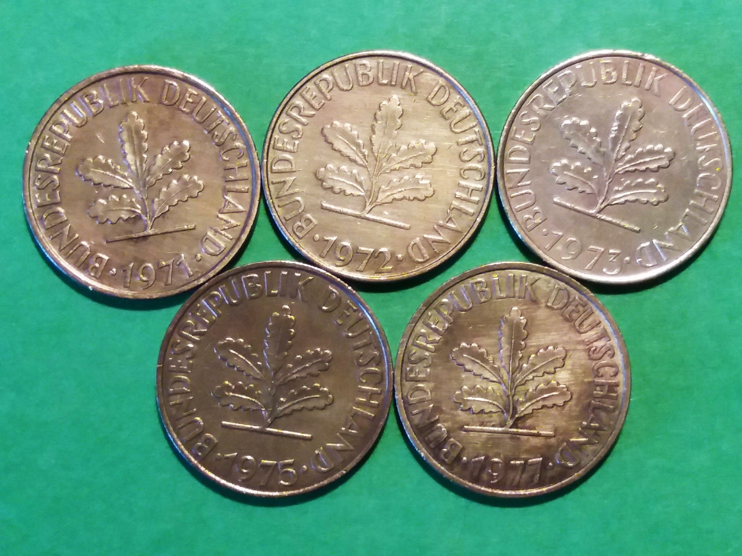 German 10-pfennig, 1970's German Coins, Coins From Germany, Vintage ...