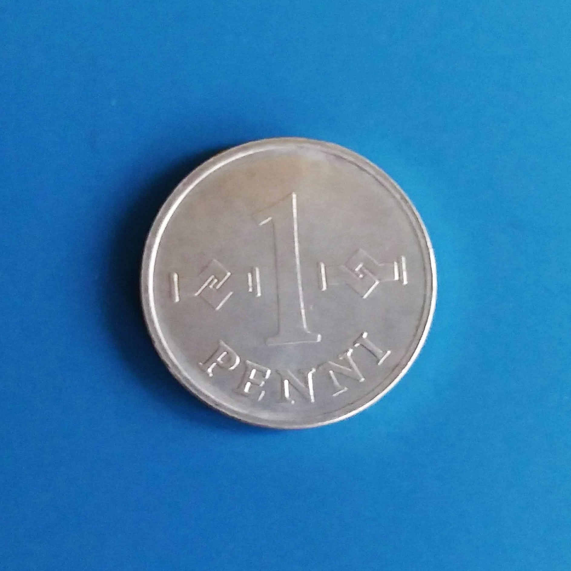 Finlandia 1 Penni, 1970, Monedas vintage de Finlandia, Suomen Tasavalta ...