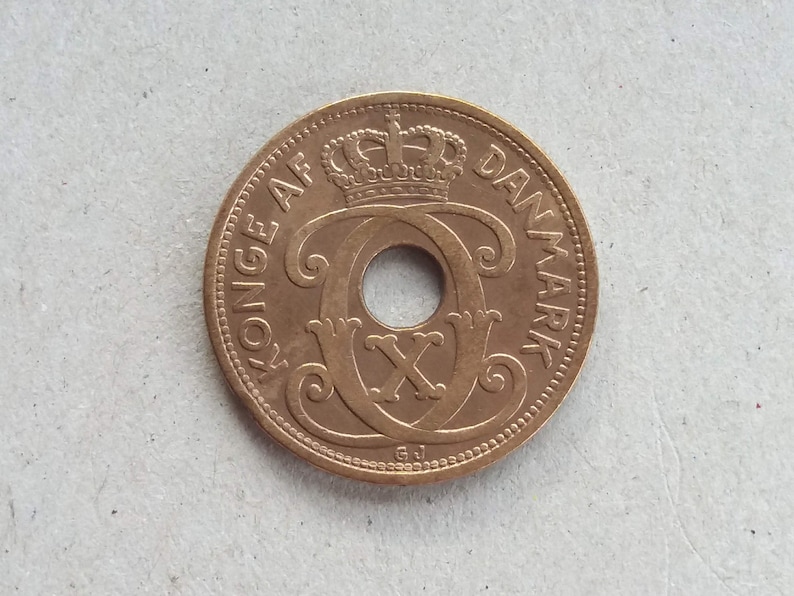 Danish 2 Ore 1927, 1928, 1929 - Vintage Coins From Denmark – King ...