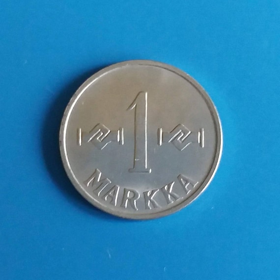 Finland 1 Markka 1958 1959 1960 Finnish Mark Vintage | Etsy