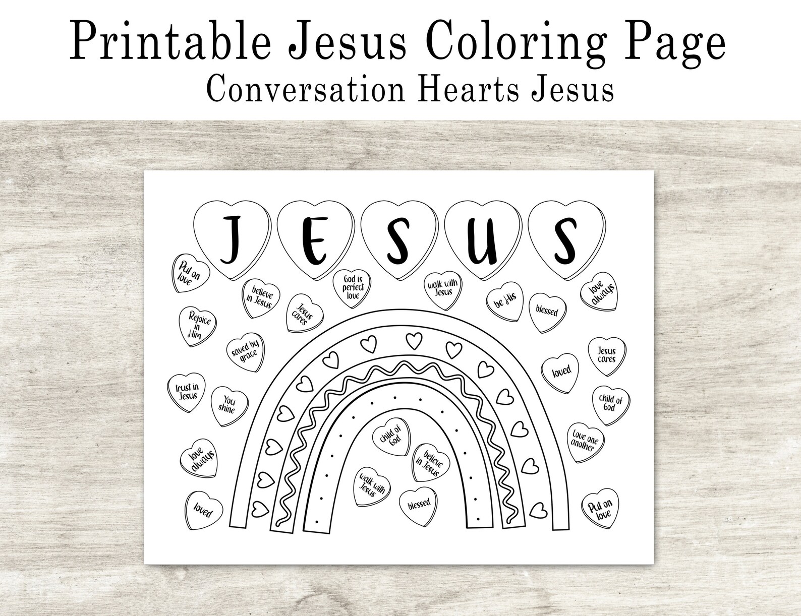 Christian Valentine’s Day Coloring Page, Jesus Valentine's Day, Jesus ...