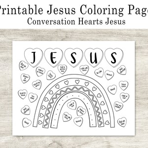 Christian Valentine’s Day Coloring Page, Jesus Valentine's Day, Jesus ...