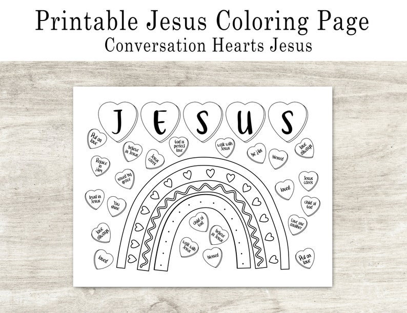 Christian Valentine’s Day Coloring Page, Jesus Valentine's Day, Jesus ...
