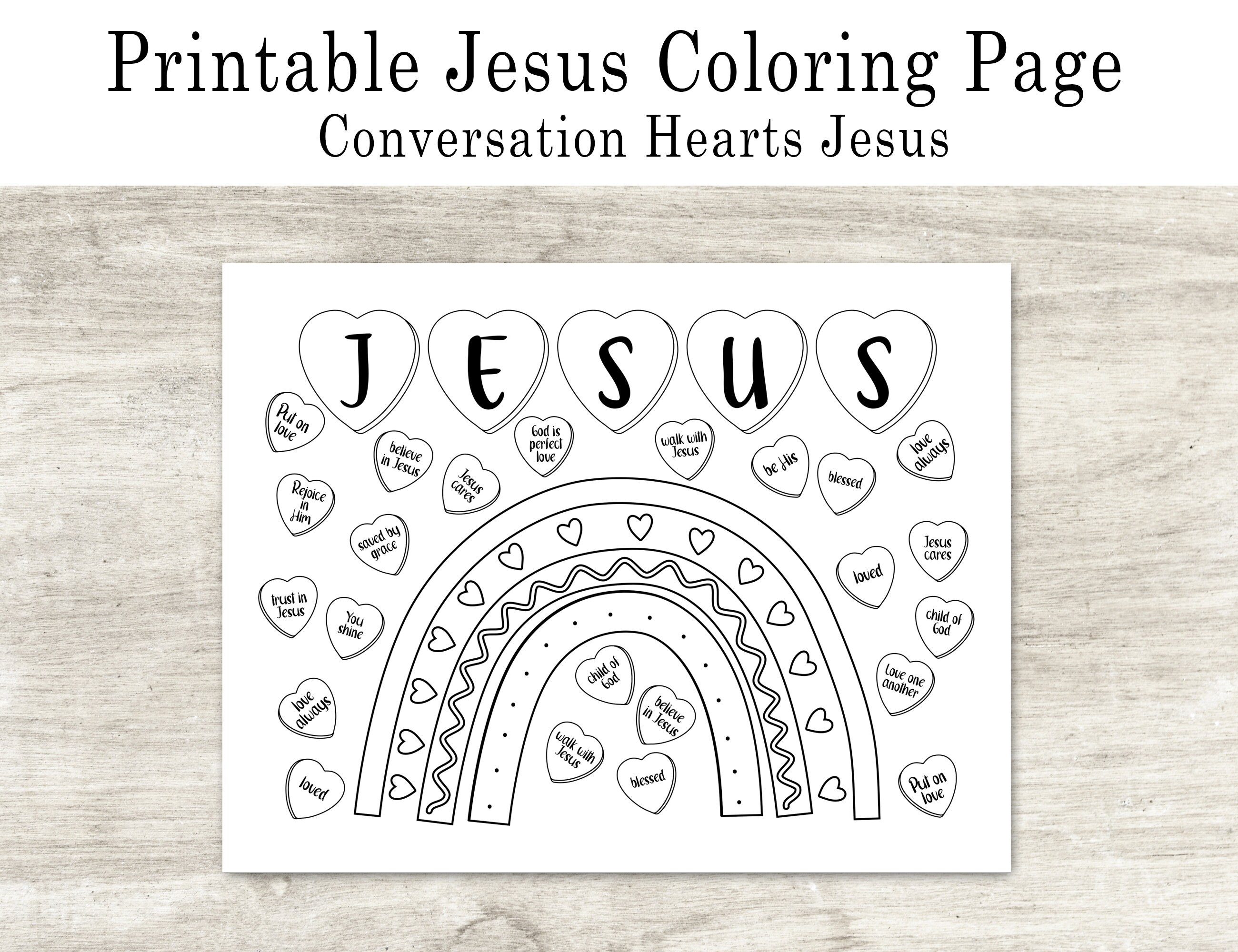 Christian Valentine’s Day Coloring Page, Jesus Valentine's Day, Jesus ...