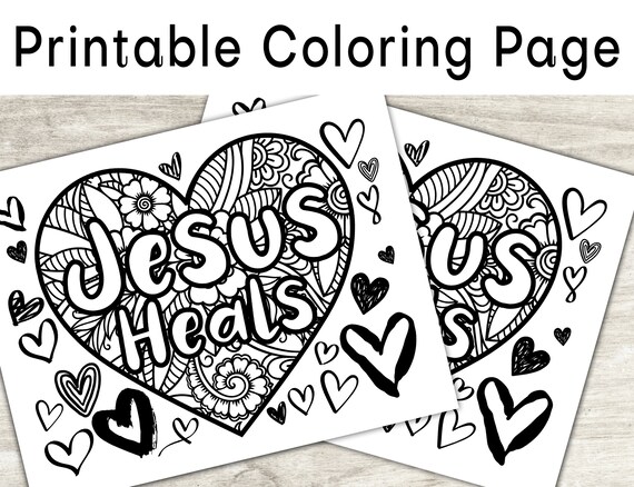 Jesus Healing People Coloring Pages